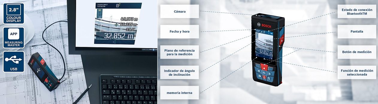⊛ Medidor láser Bosch GLM 120 C 🥇 【Análisis 2021】